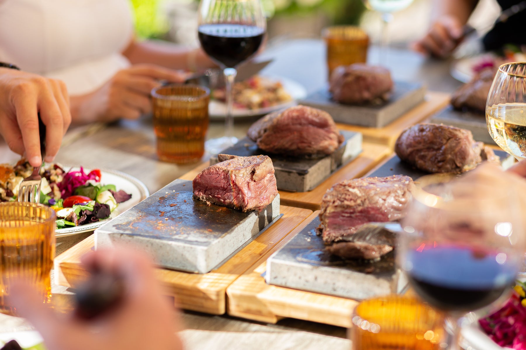 Black Rock Grill Hot Stone Cooking Steak Stones Cooking Set